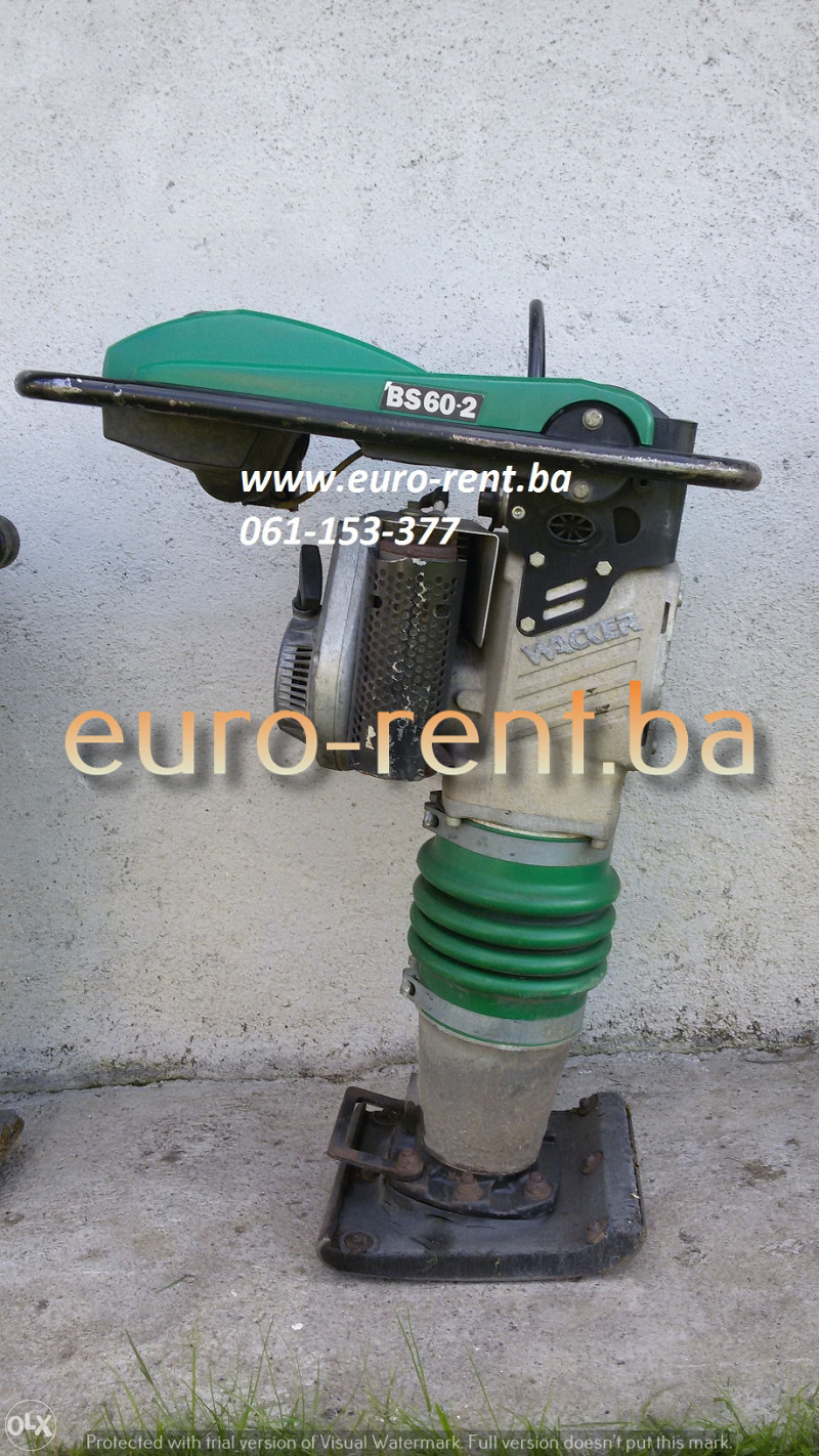 ŽABA SKAKAVAC WACKER BS60-2 - Vibro ploče i vibro nabijači - OLX.ba