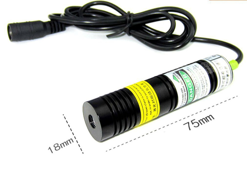 ZELENI LINIJSKI LASER ZA BRENTU 50mW 532nm SA DRŽAČEM - Za obradu ...